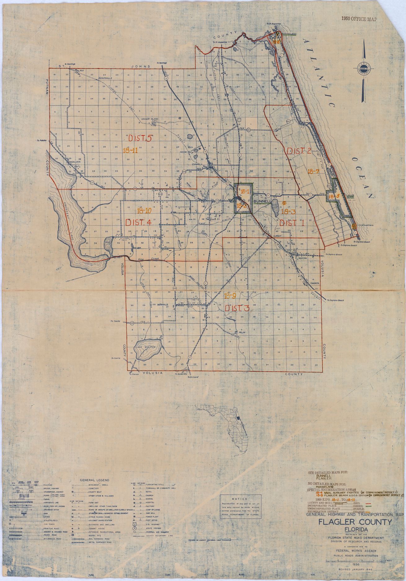 1950 Flagler County Census - Flagler County Historical Society